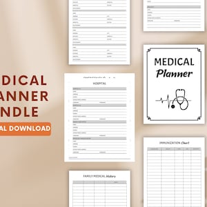 Medical Planner Bundle: Family Health Tracker (printable PDF) - Etsy