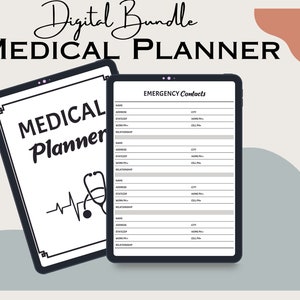 Medical Planner Bundle: Family Health Tracker (printable PDF) - Etsy
