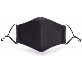 Plain Black Mask With Filter - Etsy