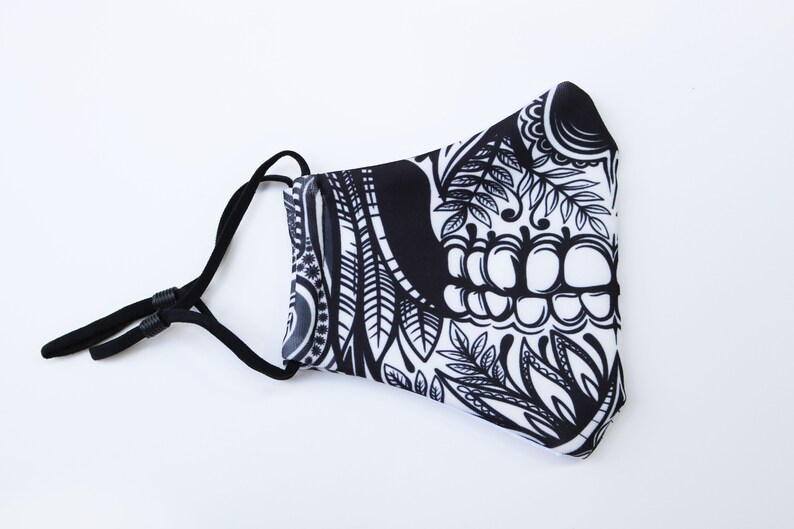 Custom Hand Made Skull Face Mask Reusable and Washable With | Etsy