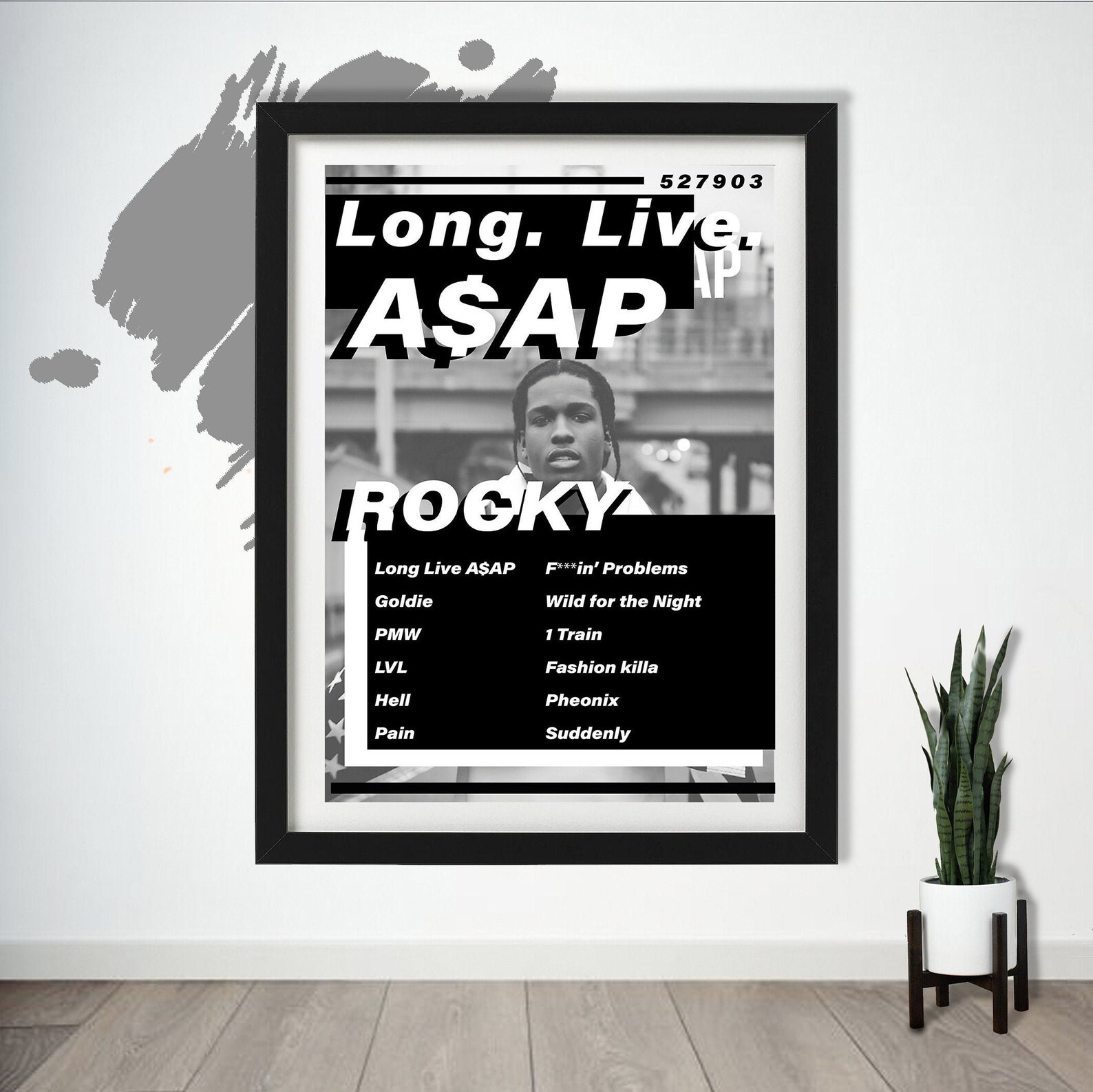 ASAP Rocky Long Live Asap Album Tracklist Print Custom Rap | Etsy