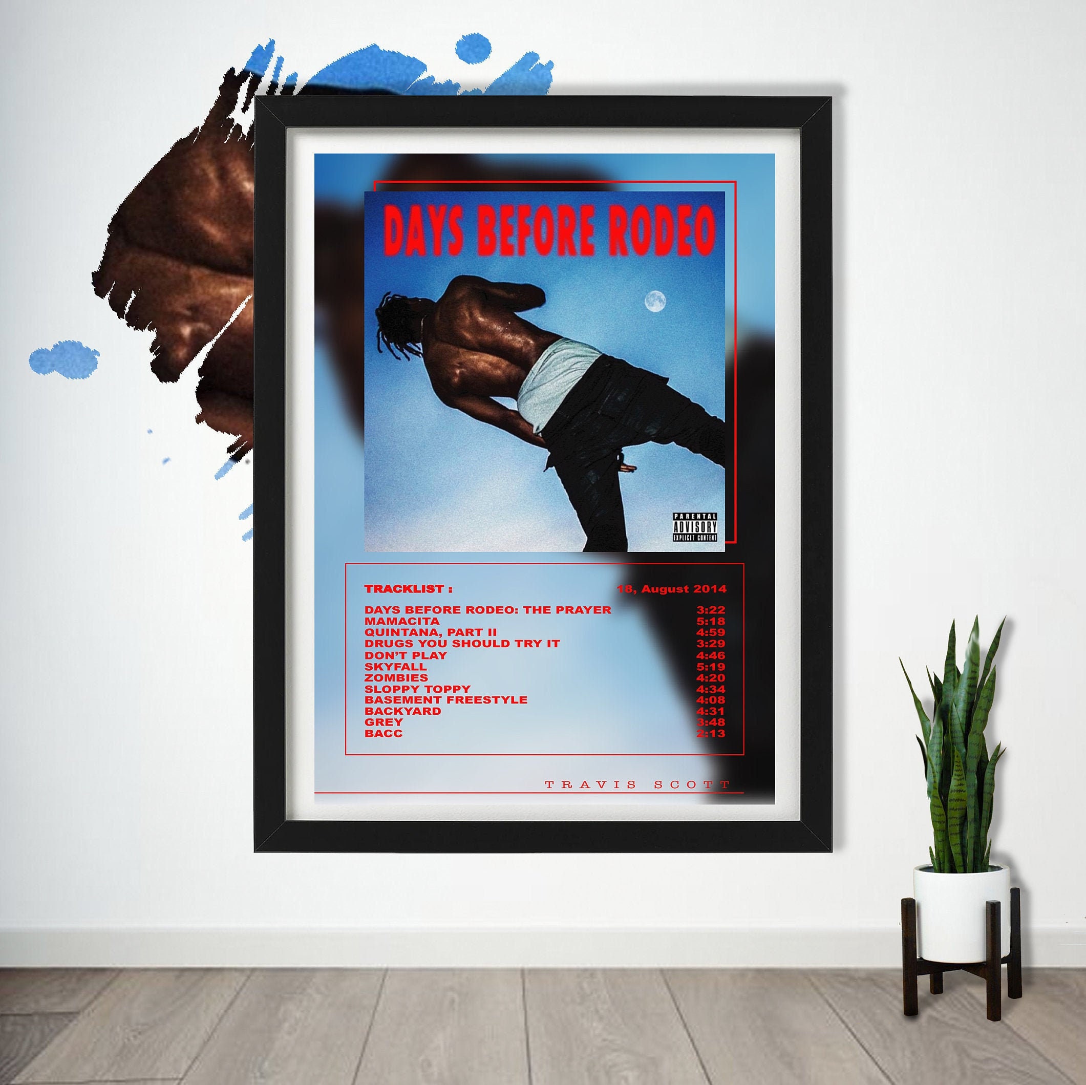 Travis Scott Days Before Rodeo Album Tracklist | Etsy