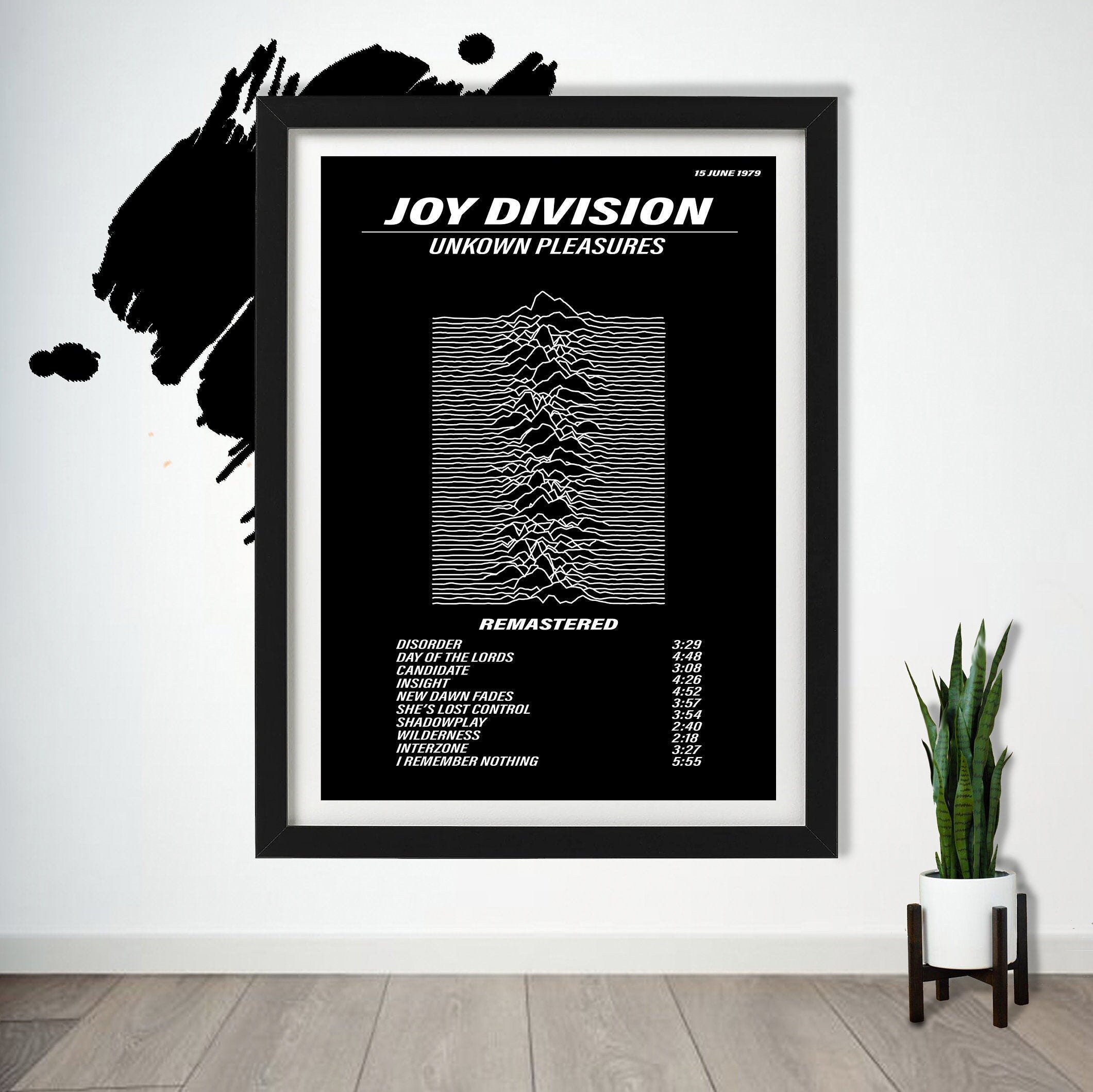 Joy Division Unknown Pleasures Custom Music Poster | Etsy