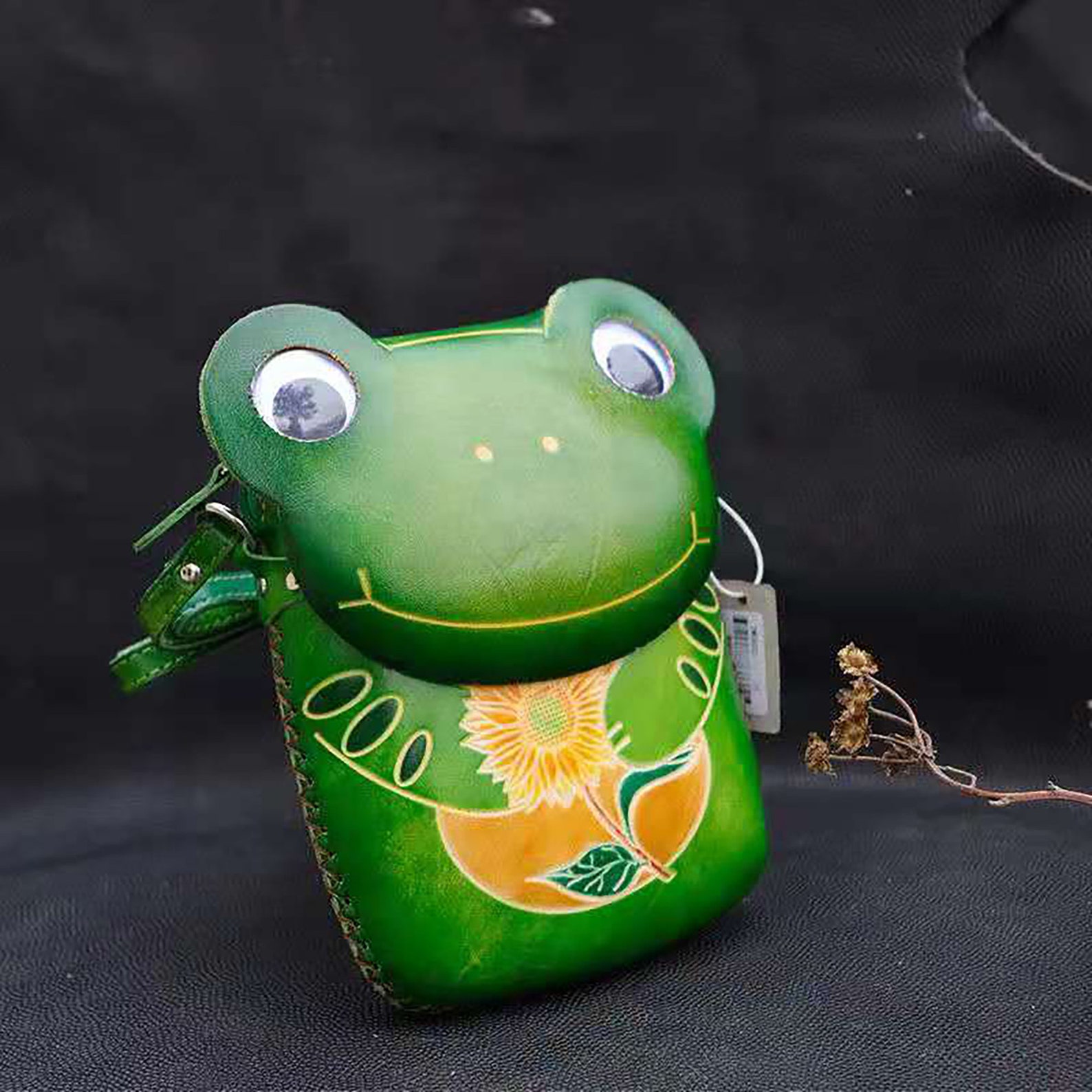 Leather Frog Bag,crossbody Bags for Girl,green Crossbody Bag - Etsy
