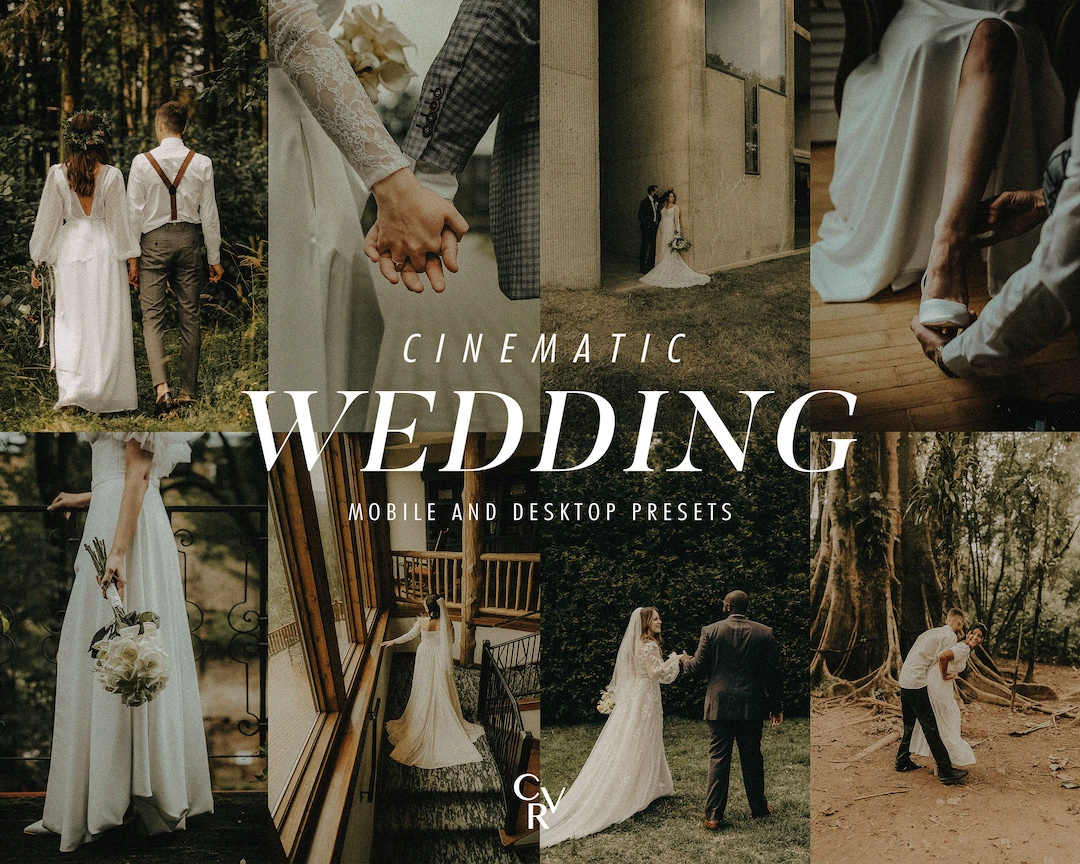15 Cinematic Wedding Lightroom Presets. Desktop and Mobile. 15 ...