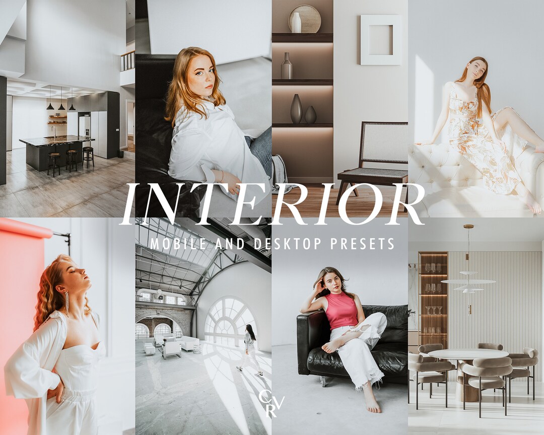 10 Interior Lightroom Presets. Desktop and Mobile. 10 Different Presets ...