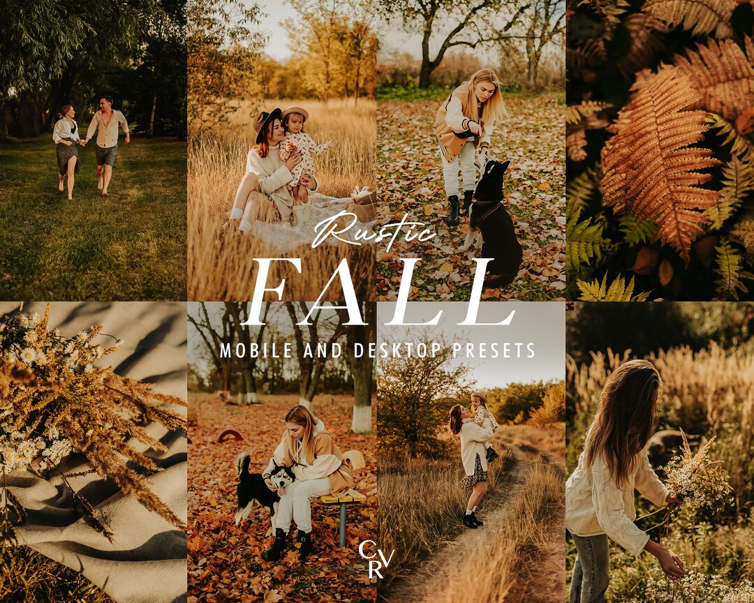 10 Rustic Fall Lightroom Presets. Desktop and Mobile. 10 Different ...