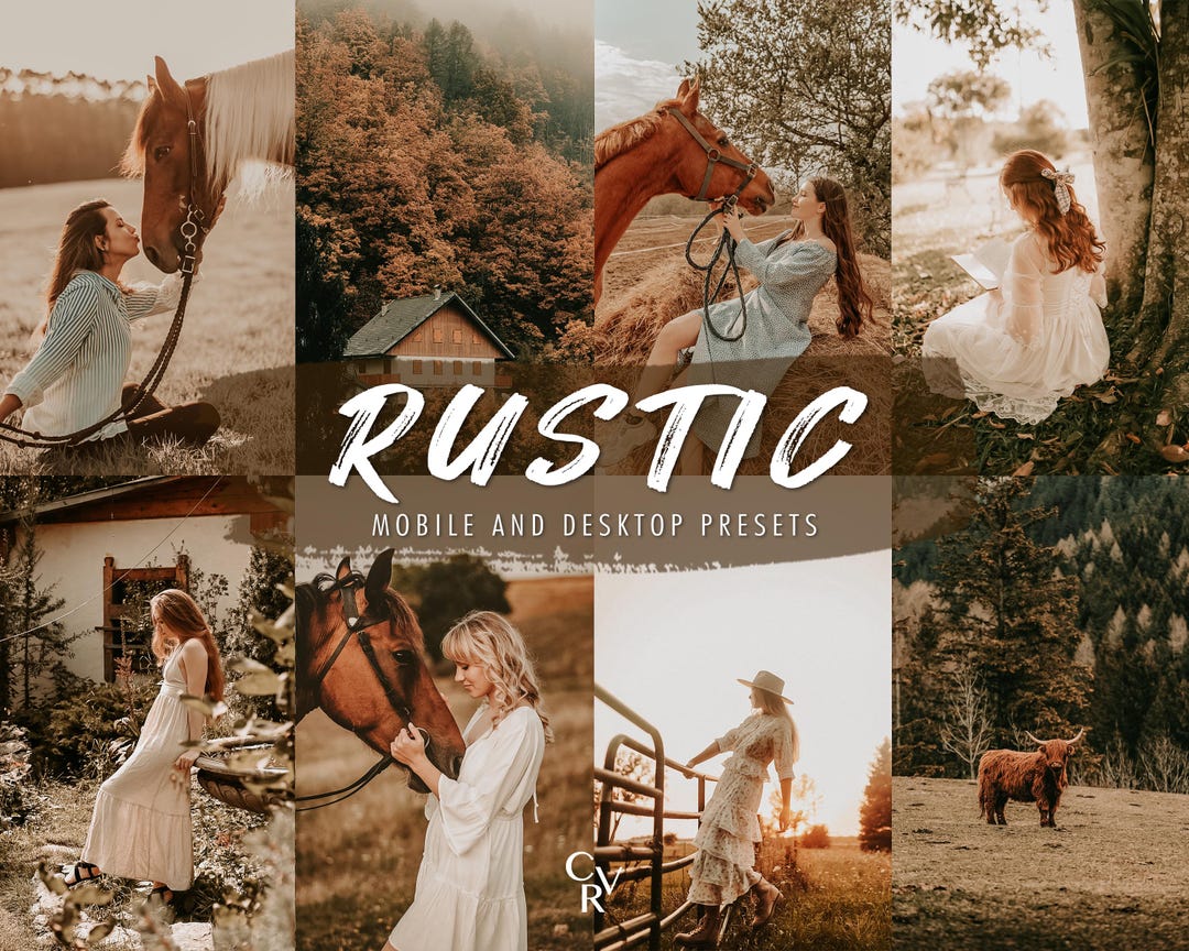 20 Rustic Lightroom Presets. Desktop and Mobile. 20 Different Presets ...