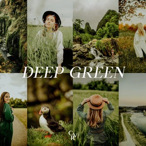 10 Deep Green Lightroom Presets. Desktop and Mobile. 10 Different ...