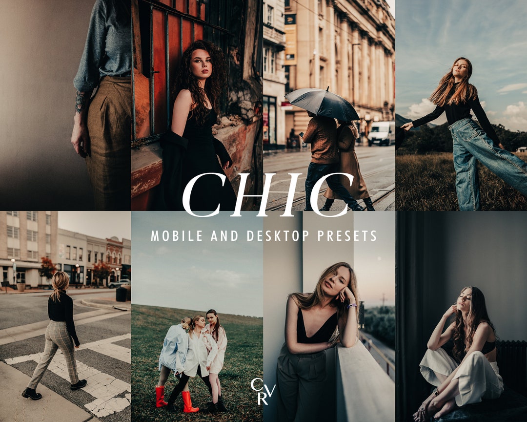 10 Chic Lightroom Presets. Desktop and Mobile. Vintage, Aeshetic, Cinematic Preset, Film, Moody ...