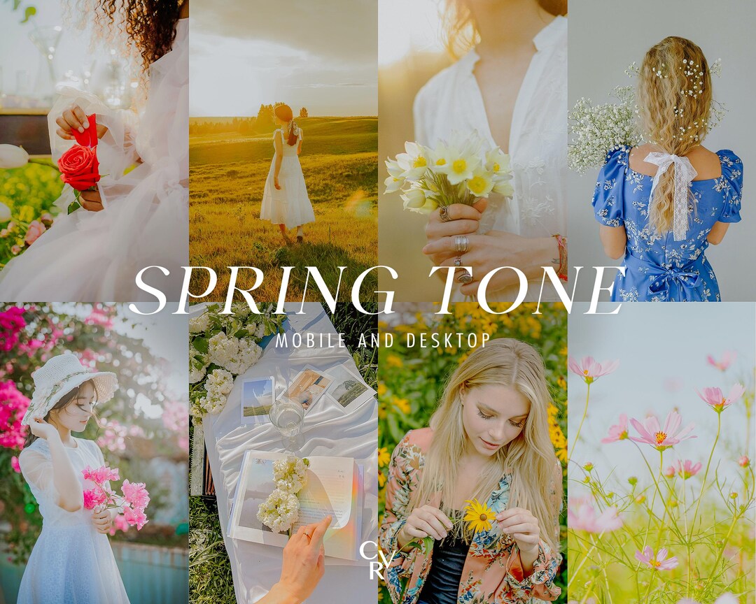 20 Spring Tones Lightroom Presets. Desktop and Mobile. 20 Different ...