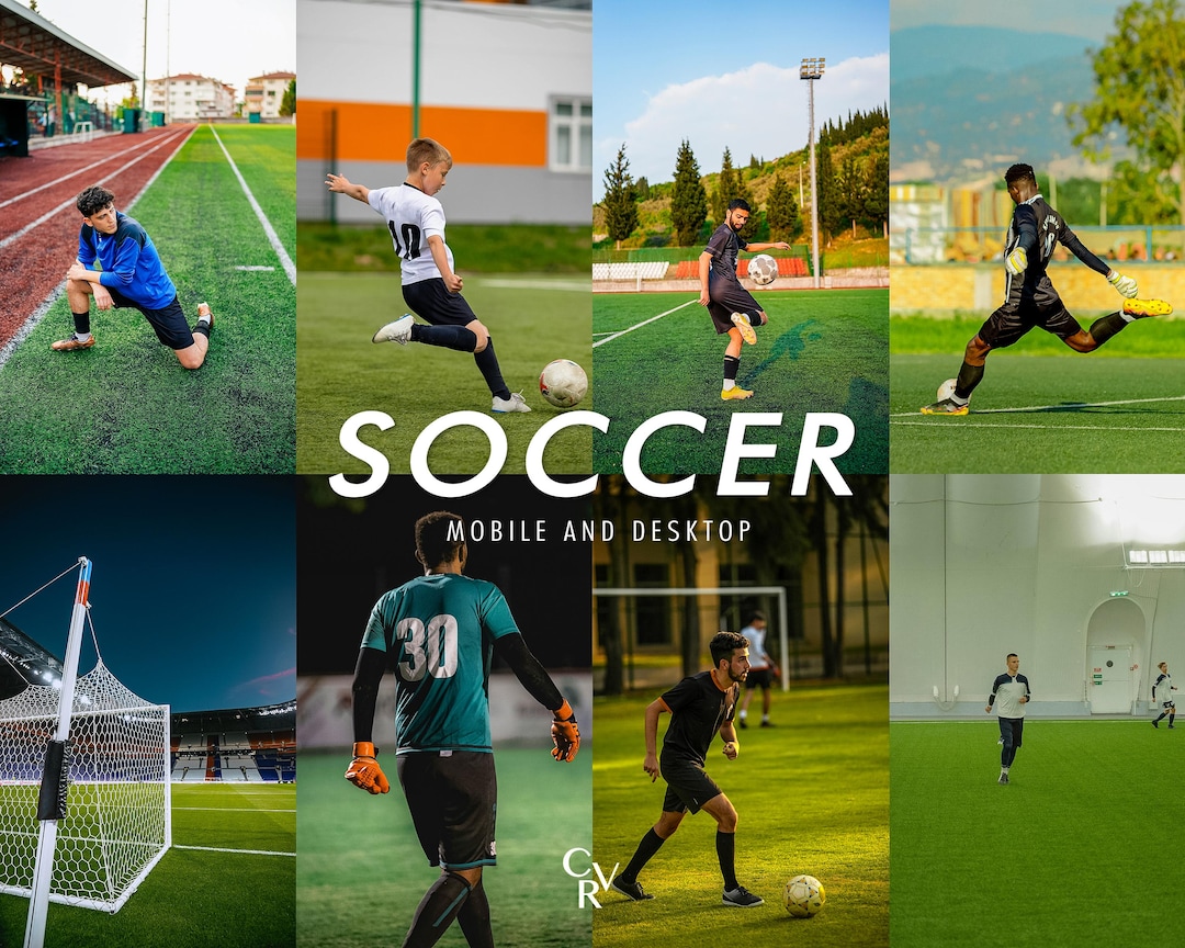 15 Soccer Lightroom Presets. Desktop and Mobile. 15 Different Presets ...