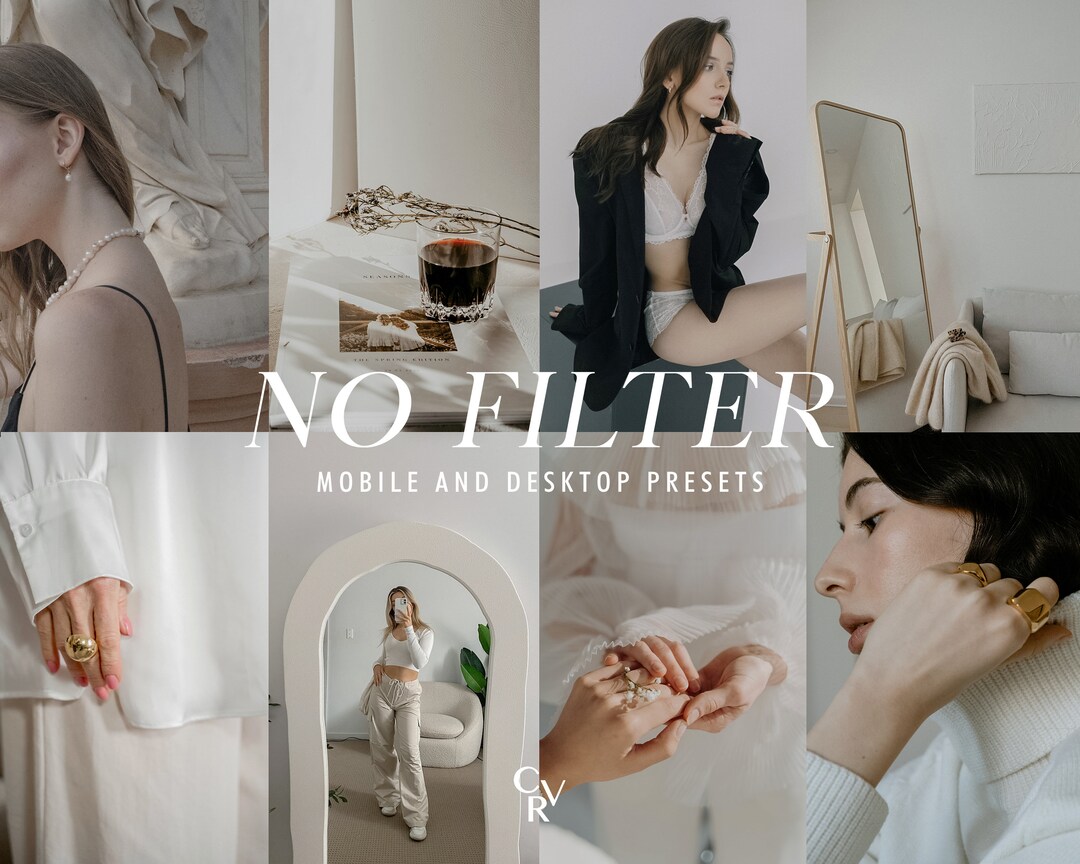 15 No Fiiter Lightroom Presets. Desktop and Mobile. 15 Different ...