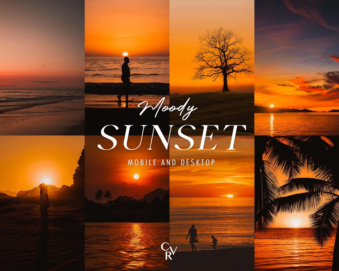 15 Sunset Lightroom Presets. for Desktop and Mobile. Sunrise, Sun ...