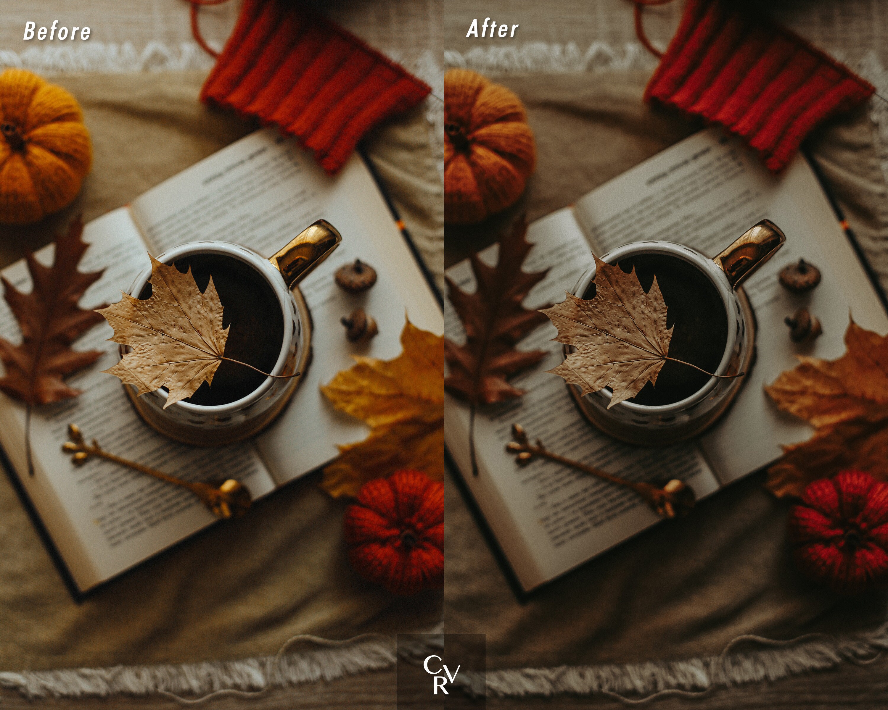 10 Moody Fall Lightroom Presets. Desktop and Mobile. Dark, Warm Tone ...