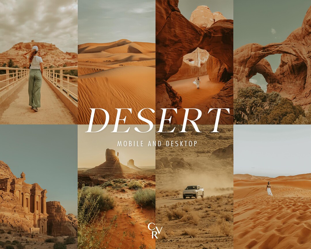 15 Desert Lightroom Presets. Desktop and Mobile. Outdoor, Soft, Beige ...