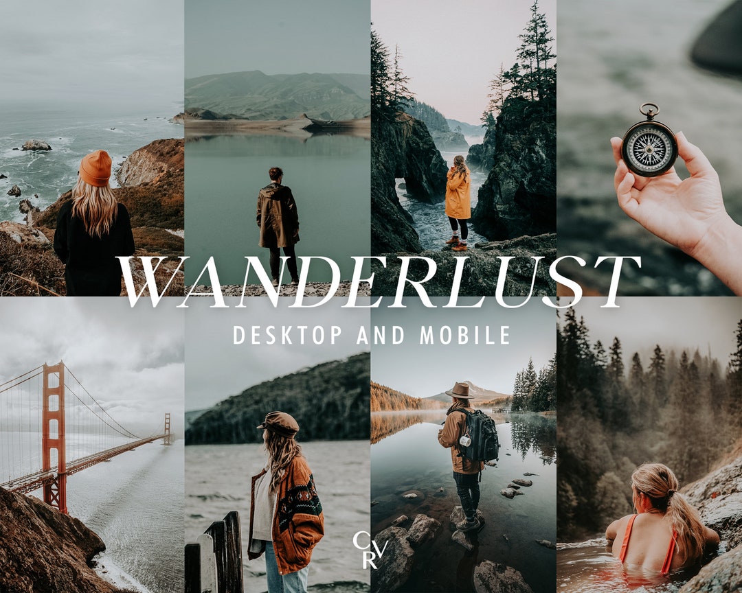 10 Wanderlust Lightroom Presets. Desktop and Mobile. 10 Different ...