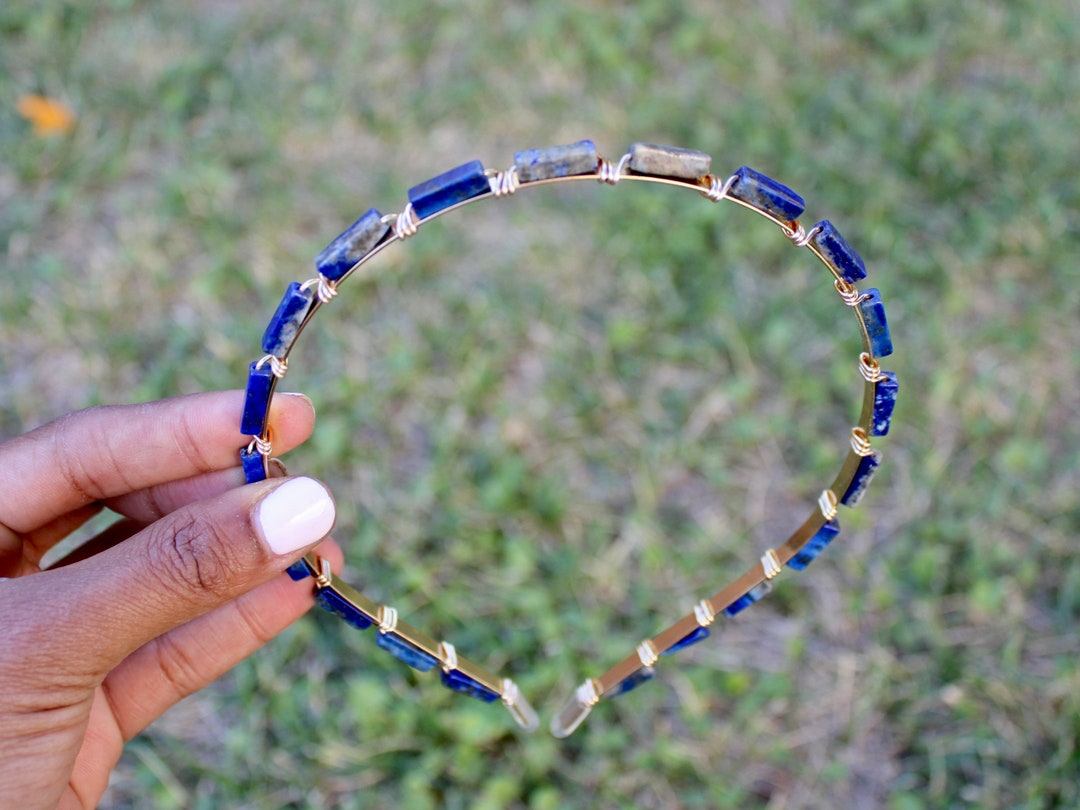 Lapis Lazuli Headband | Crystal Crown | Wire Wrapped Jewelry | Crystal ...