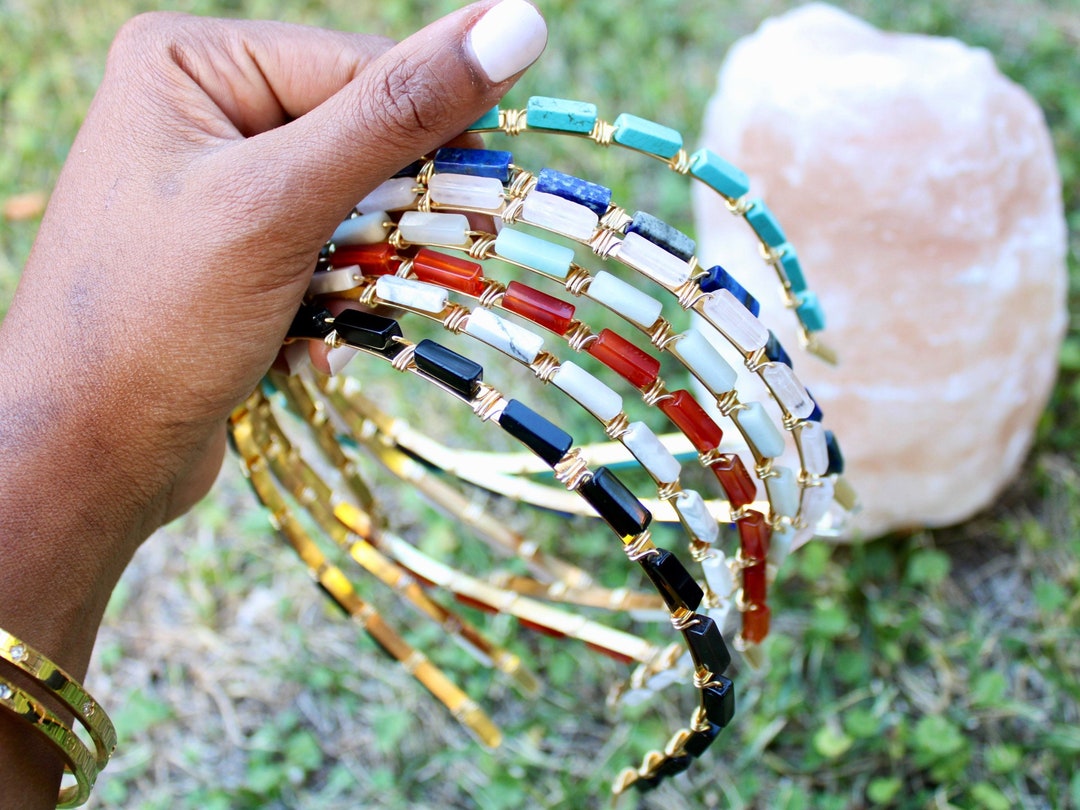 Gemstone Crown | Wire Wrapped Jewelry | Crystal Tiara - Etsy