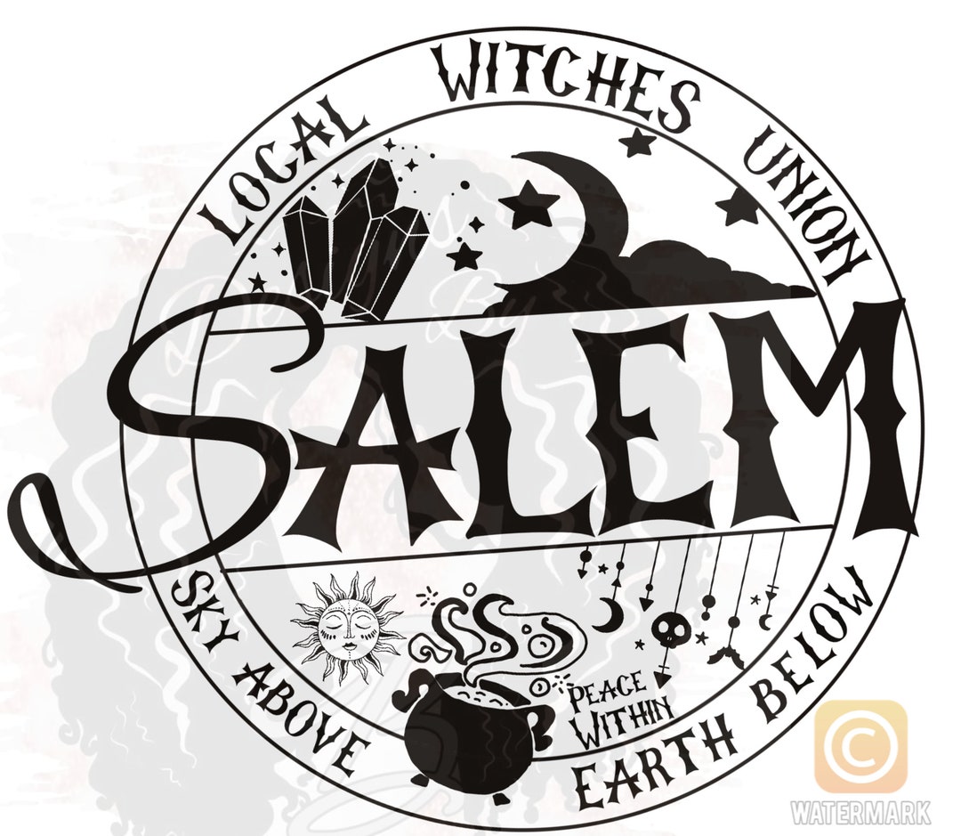 Witchy Salem Png Svg Digital Download - Etsy