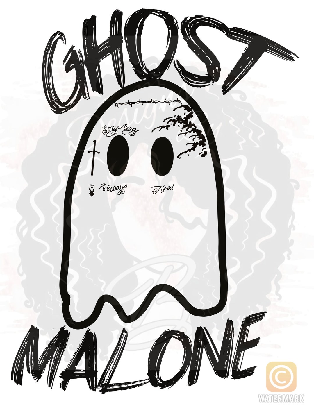 Ghost Malone Svg Png Digital Download - Etsy