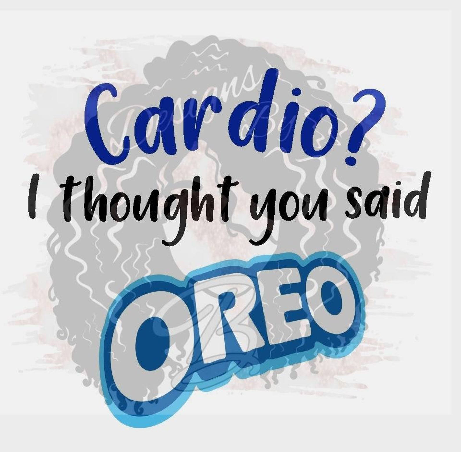 Cardio Funny PNG Digital Download - Etsy UK