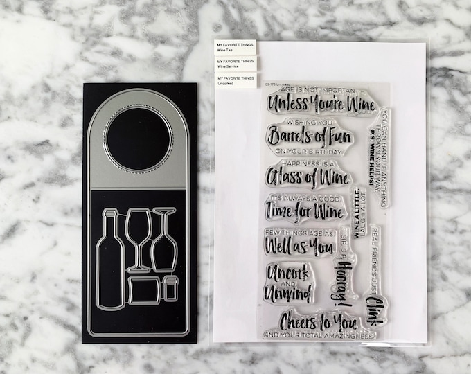 My Favorite Things - MFT Stamps - Wine Collection - Wine Tag Die + Wine ...