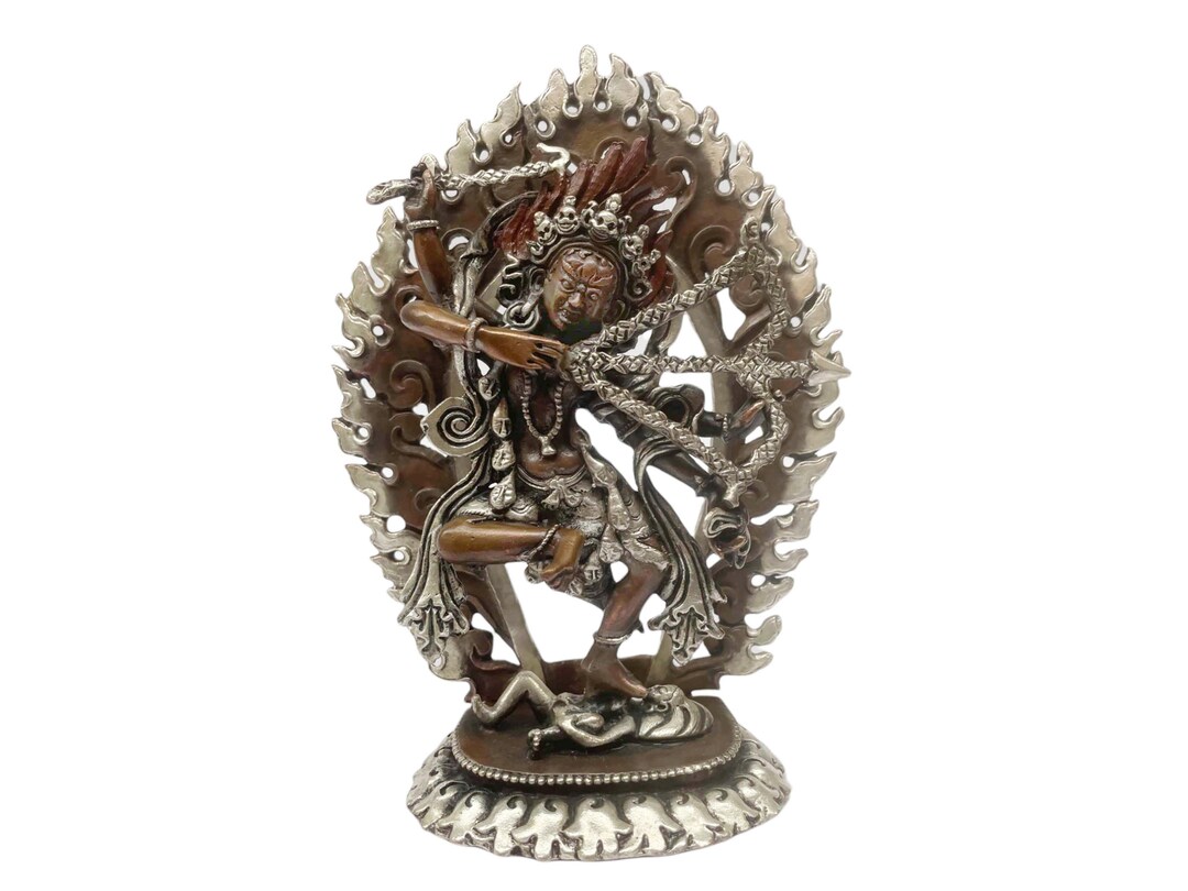 6.2 Inches, Buddhist Statue Miniature Statue Of, Kurukulla, Silver and ...