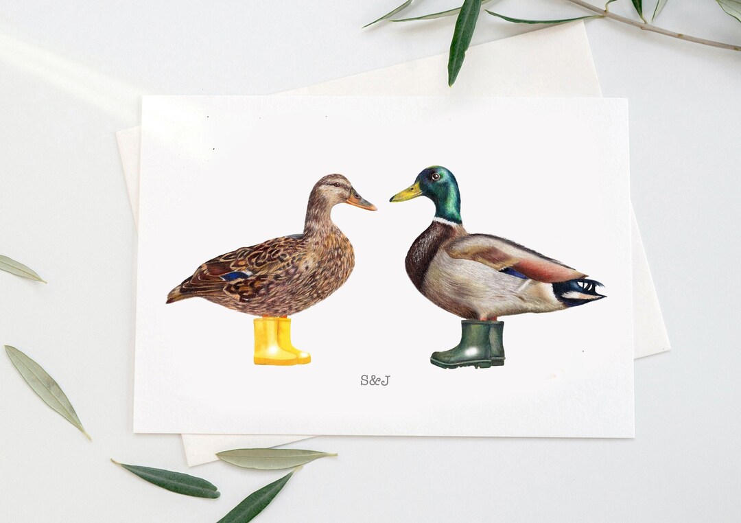 Duck Print, Mallard Duck, Funny Prints, Personalised Prints, Farm ...