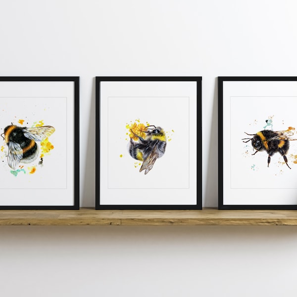 Bee Art Print - Etsy