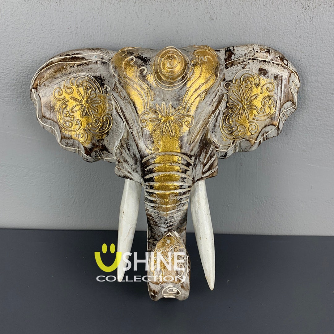 Elephant Mask,elephant,wooden Mask,wall Decor,vintage Mask,wall Art ...