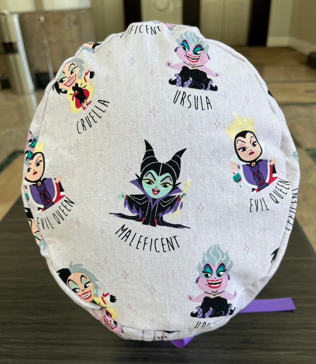 Cute Disney Villain Scrub Cap Euro Style for Women, Nurses and Doctors ...