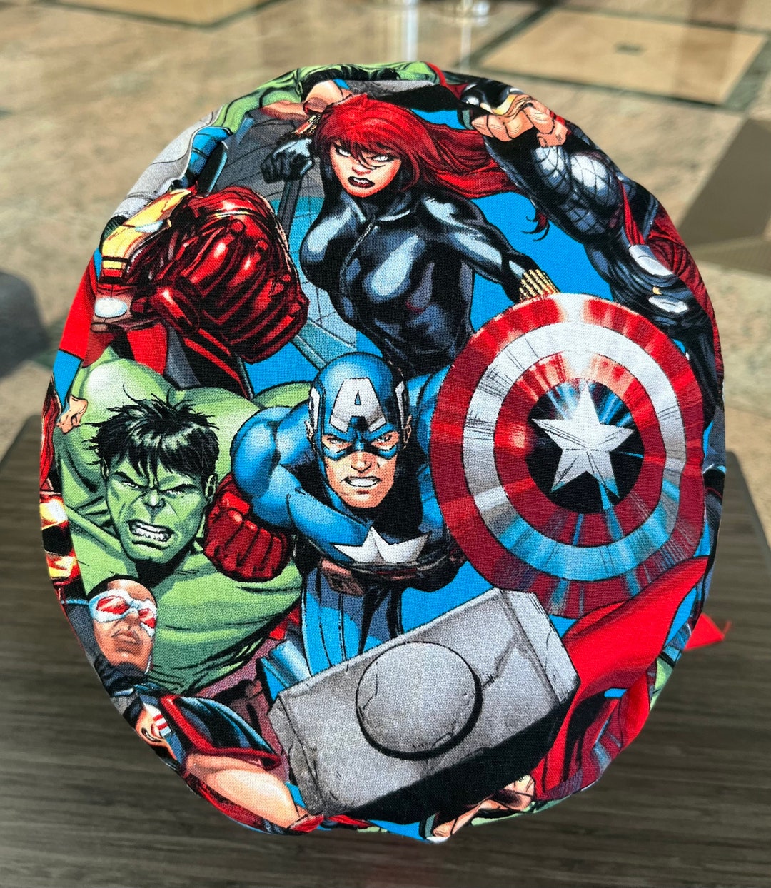 Marvel Avengers Scrub Cap Euro Style for Women, Nurses and Doctors With ...