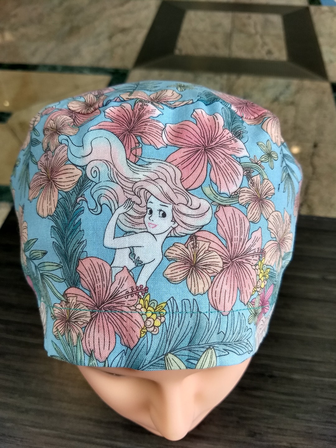 Arielle the Little Mermaid Scrub Cap Euro Stlye for Women - Etsy