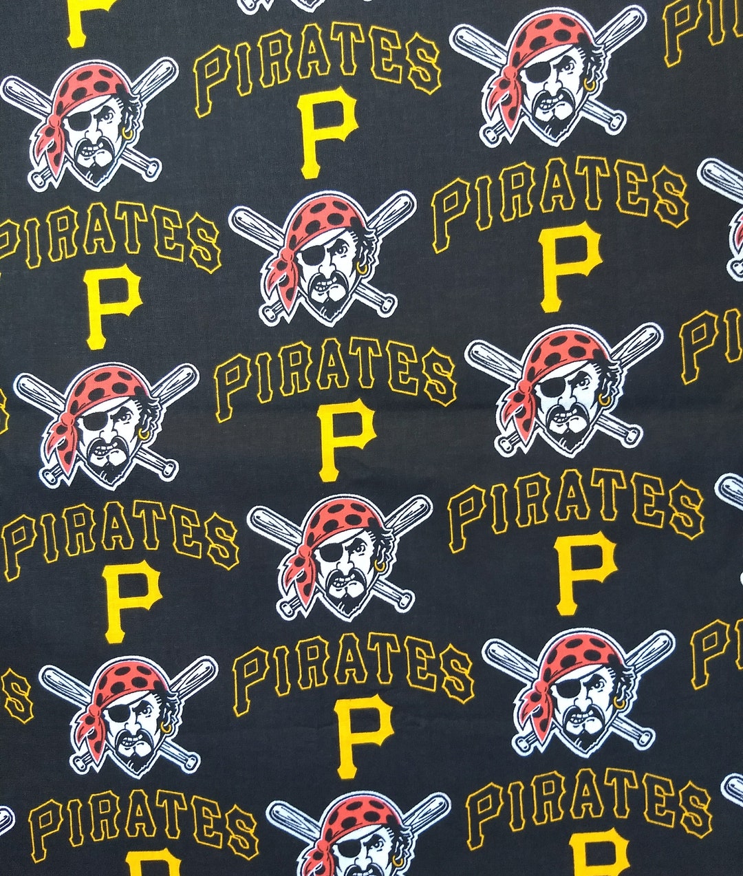 Pittsburg Pirate Cotton FABRIC by the Half Yard - Etsy
