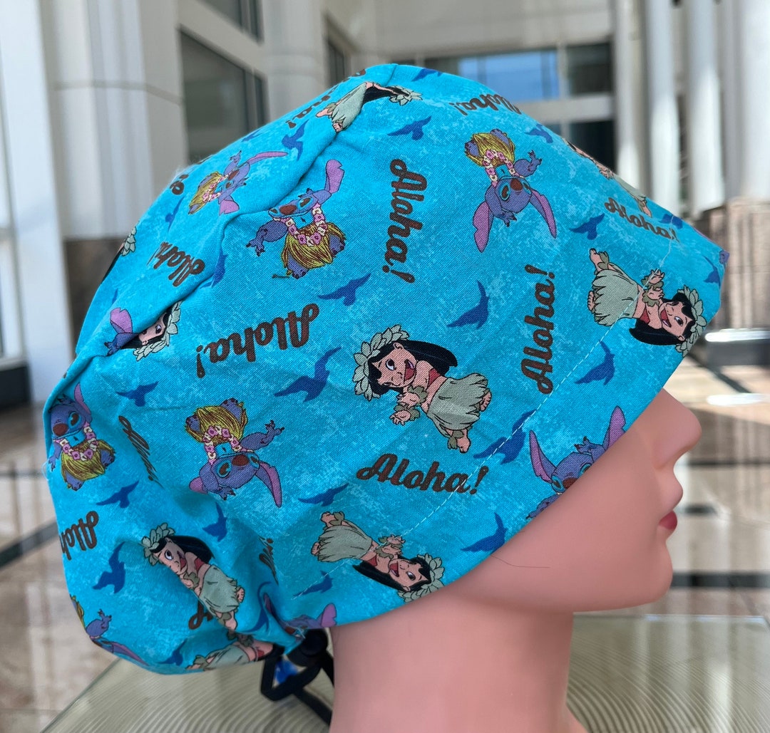 Lilo and Stitch Aloha Summer Scrub Cap Euro Style - Etsy