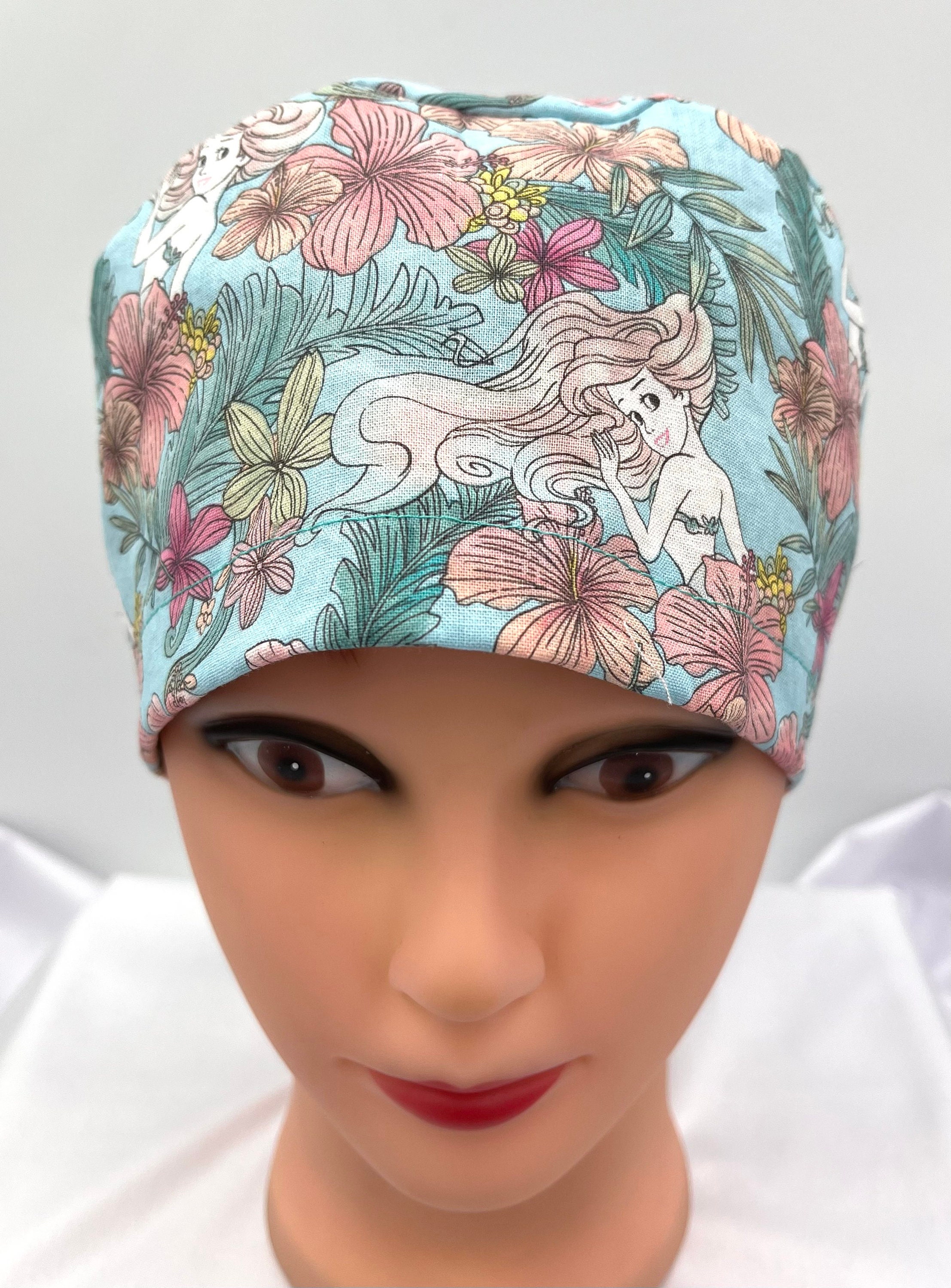 Arielle the Little Mermaid Scrub Cap Ponytail | Etsy