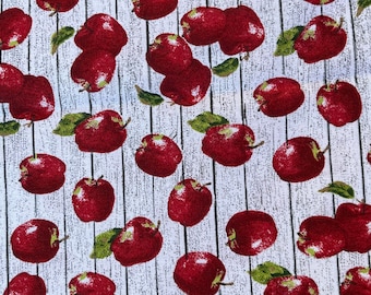 Apple Fabric - Etsy