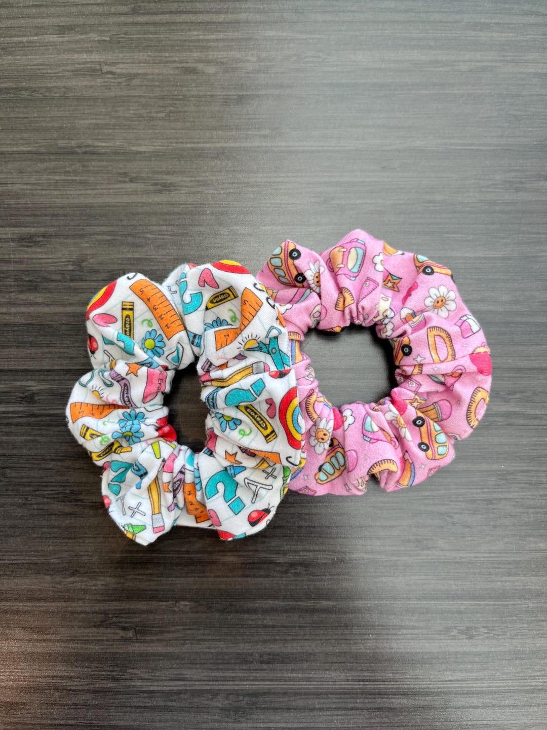 School Icons Back to School Hair Scrunchies - Etsy