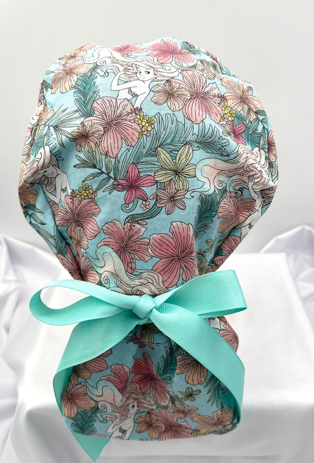 Arielle the Little Mermaid Scrub Cap Ponytail - Etsy