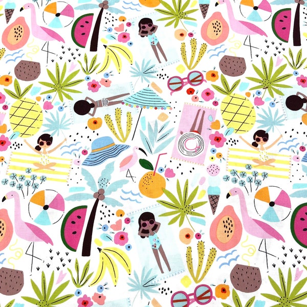 Beach Theme Fabric - Etsy
