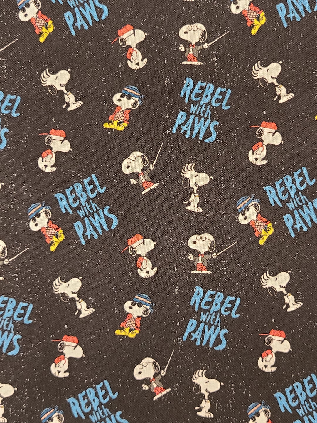 Rebel Paws Snoopy Dog Fabric - Etsy