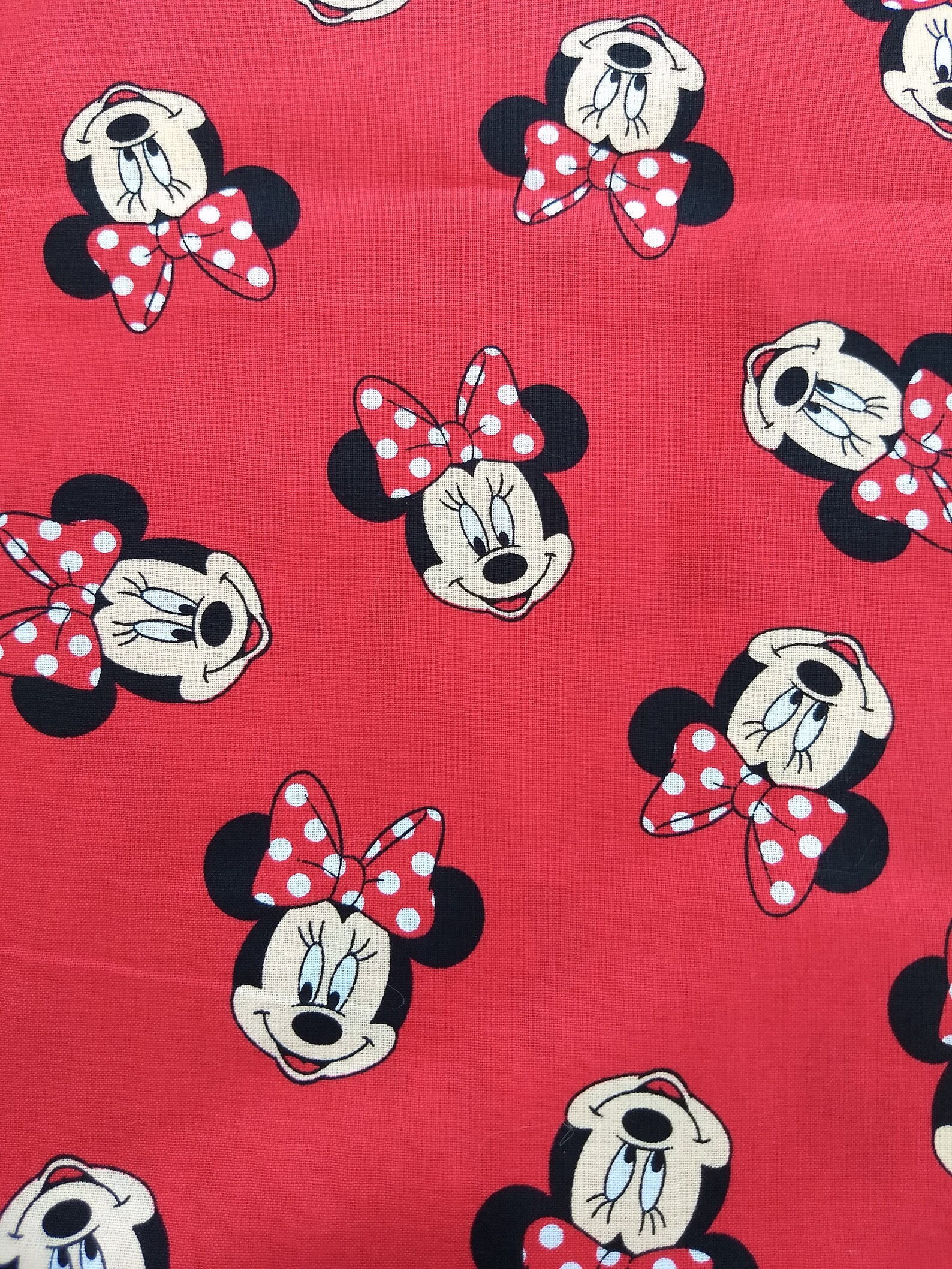 Minnie Mouse 1/2 Yard Cotton FABRIC | Etsy