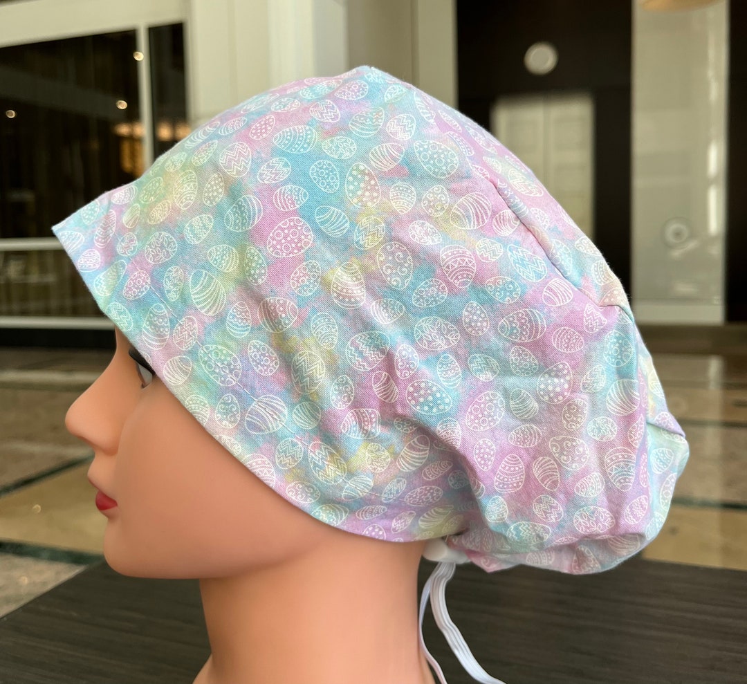 Pastel Easter Eggs Scrub Cap - Etsy