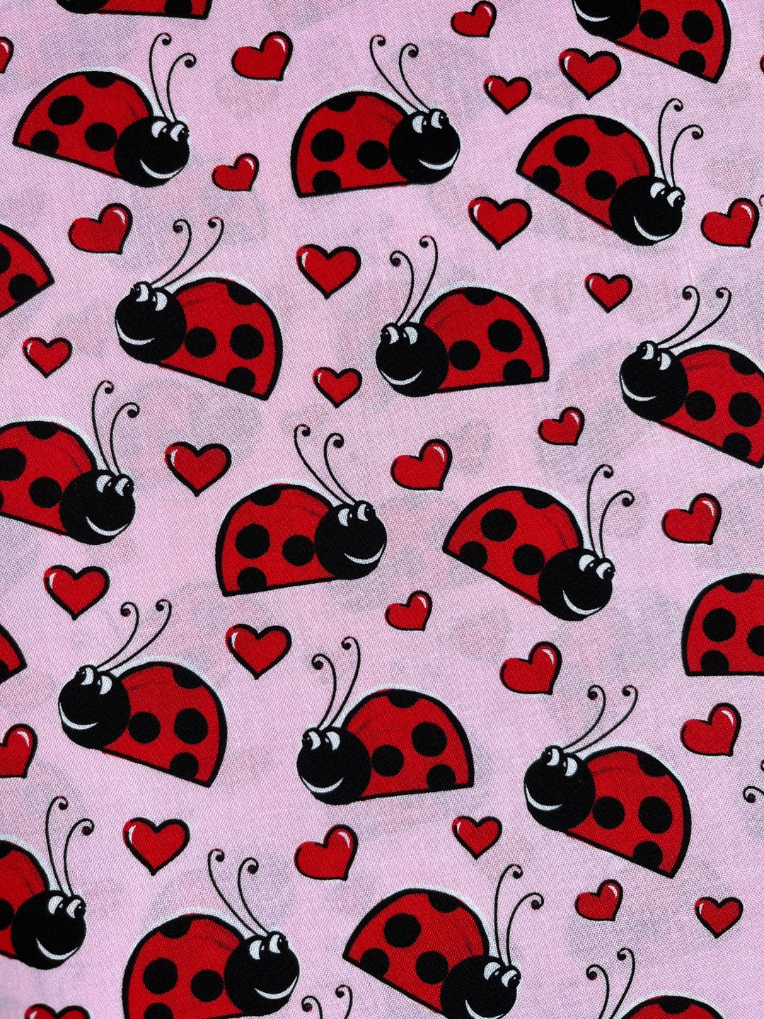 Love Bugs Valentines Day Fabric - Etsy