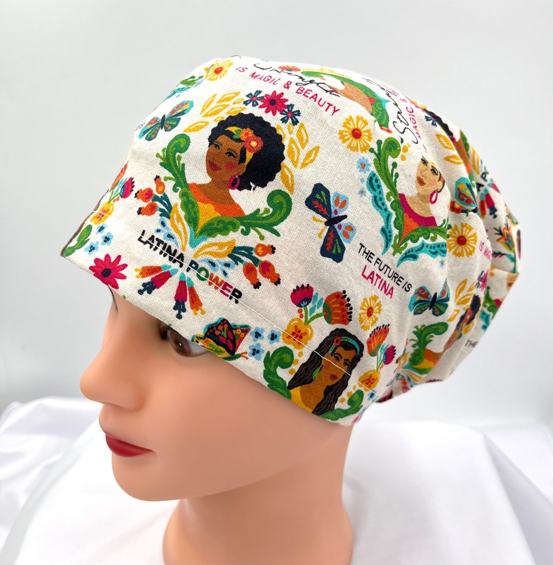 Women Empowerment/latina Women Scrub Cap Euro Style - Etsy
