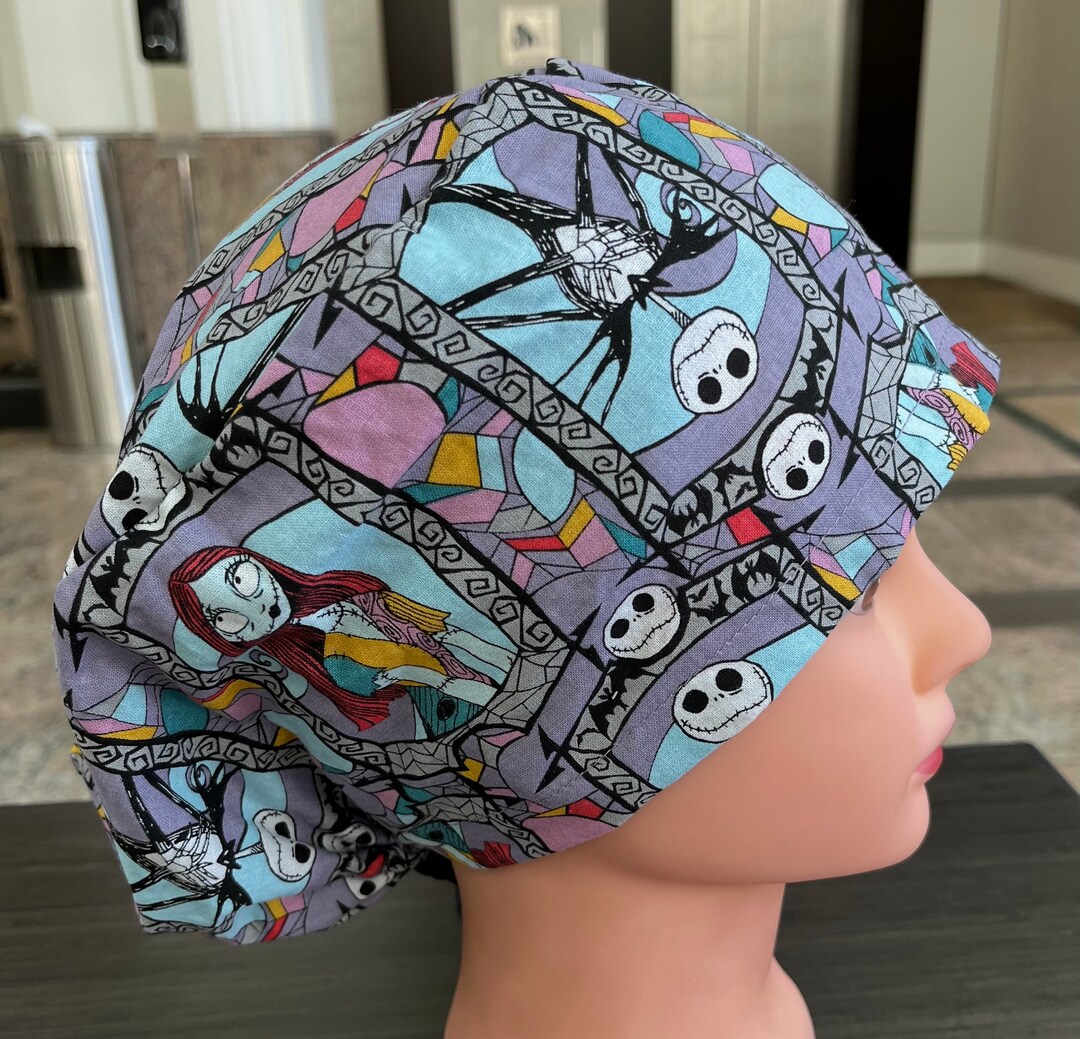 Nightmare Before Christmas Scrub Cap Euro Style - Etsy