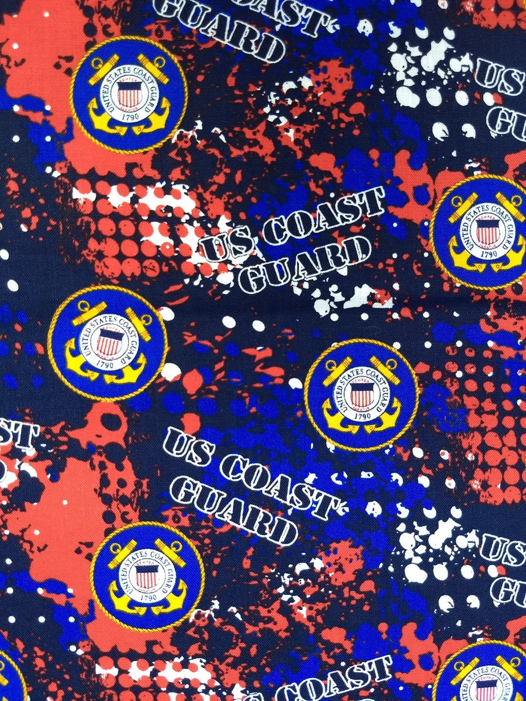 US Coast Guard Fabric Half a Yard Cotton - Etsy