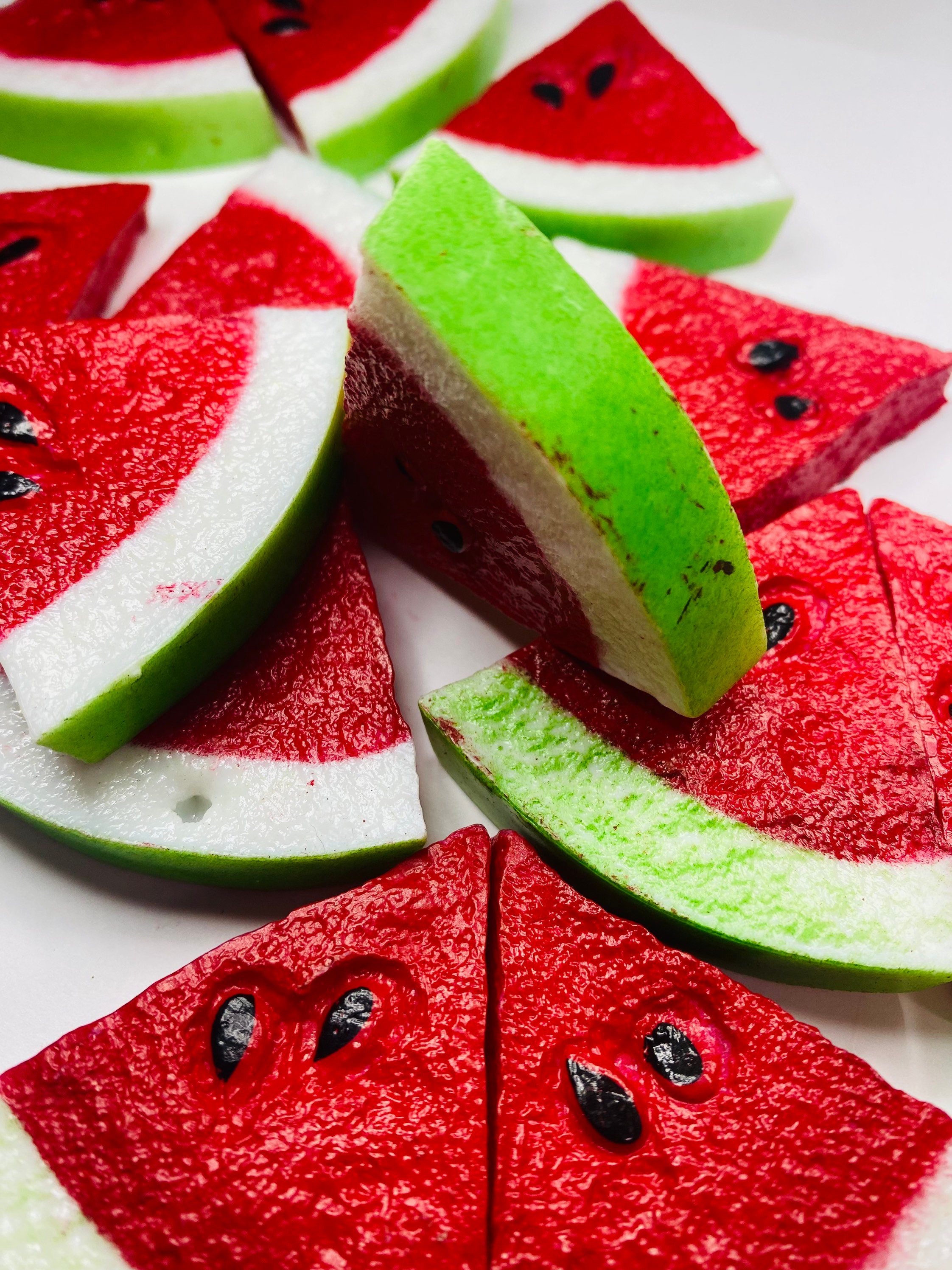 Watermelon Fake Fruit Slices Photography DIY Dollhouse | Etsy