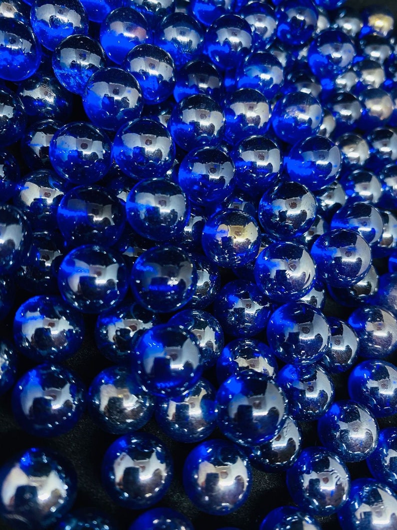 Clear & Blue Glass Caviar Pearls Boba Pearls Tapioca - Etsy